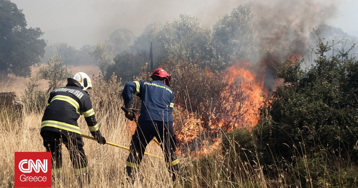 Χανιά: Πυρκαγιά κοντά σε κατοικημένη περιοχή - Ήχησε το 112 - CNN.gr