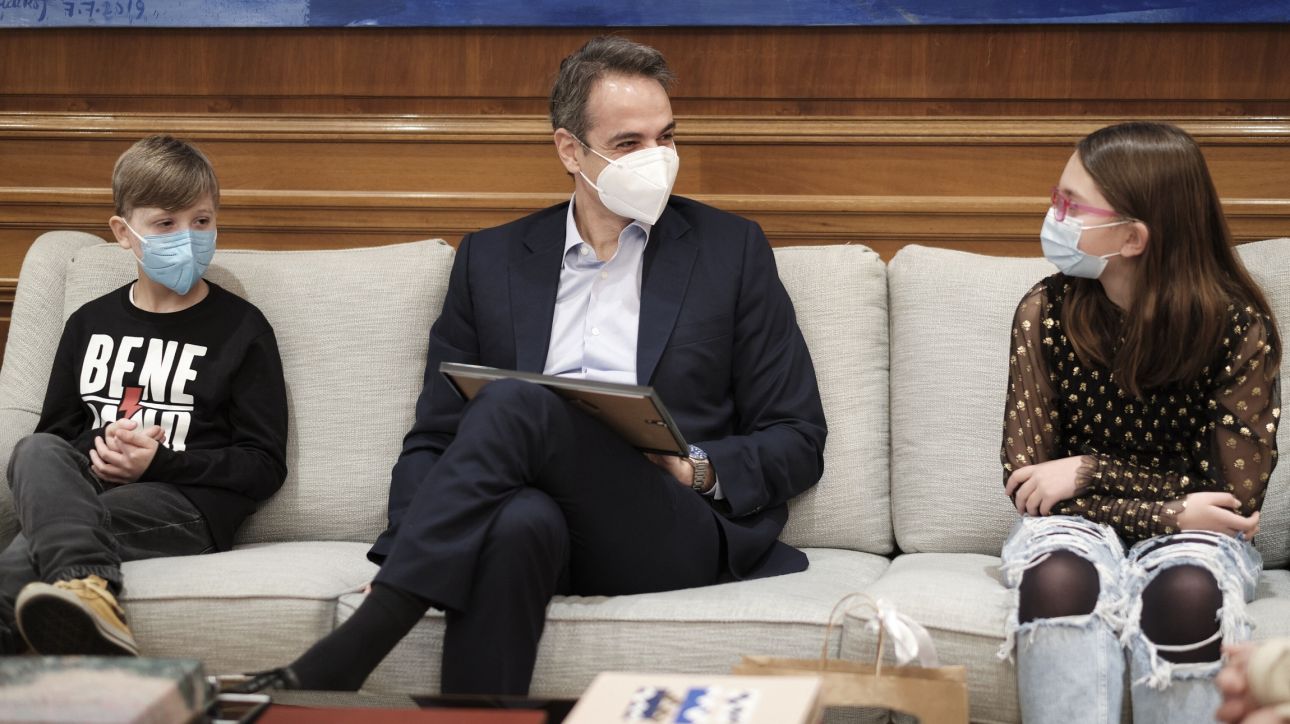 Με παιδιά που νίκησαν τον καρκίνο συναντήθηκε ο Κυριάκος Μητσοτάκης ...
