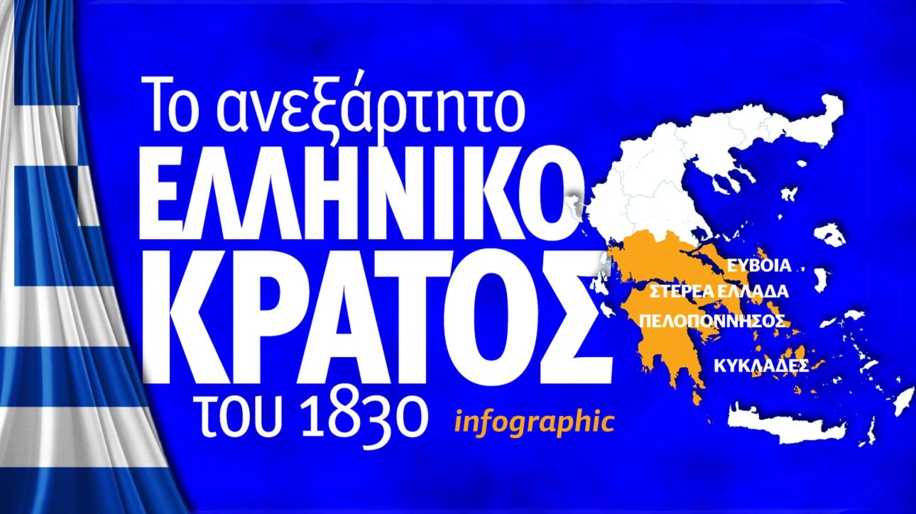 1821: Το ανεξάρτητο ελληνικό κράτος του 1830 - Δείτε το infographic ...