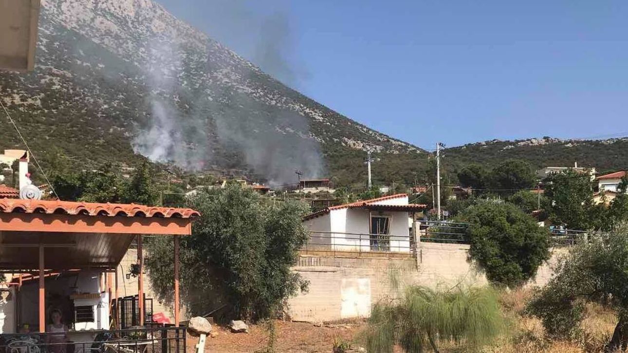 Σε ύφεση η φωτιά στην Αλυκή Θήβας - CNN.gr