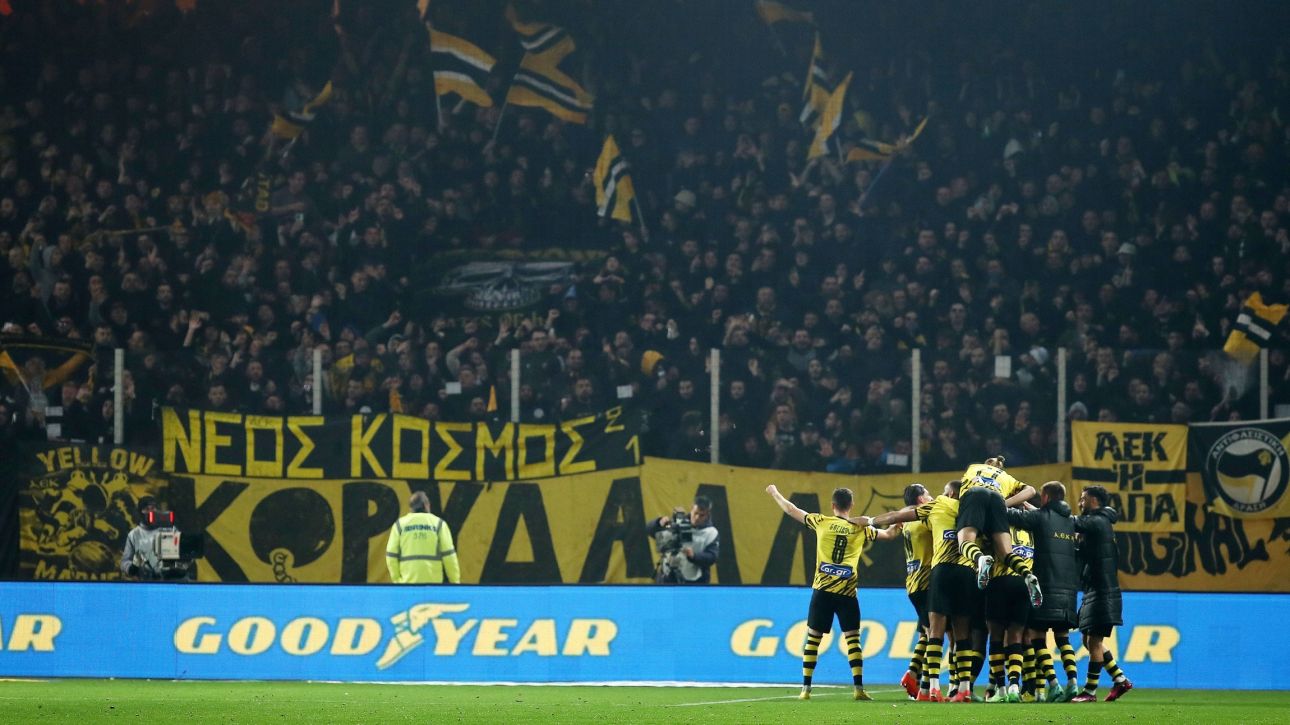 Super League: ΑΕΚ - Άρης 3-0 και η «Ένωση» στην κορυφή με +2 από τον ...