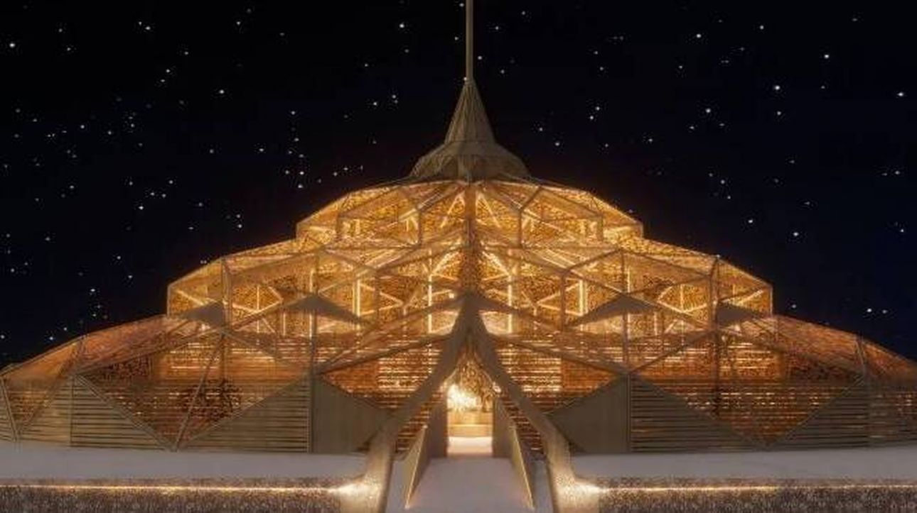 Burning Man: Σαv λουλούδι της ερήμου ο ναός για το φετινό φεστιβάλ - CNN.gr