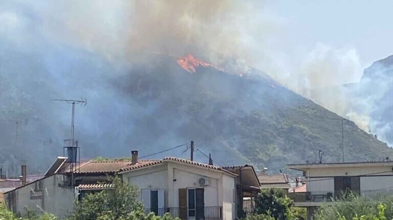 Φωτιά στο Αίγιο: Καίγεται έκταση στη θέση Δερβενάκι στην Μαμουσιά - CNN.gr